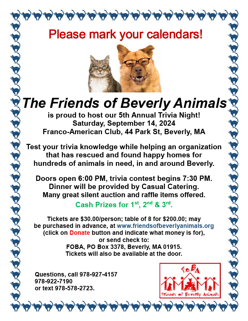 Trivia Night 2024 Mark Your Calendars